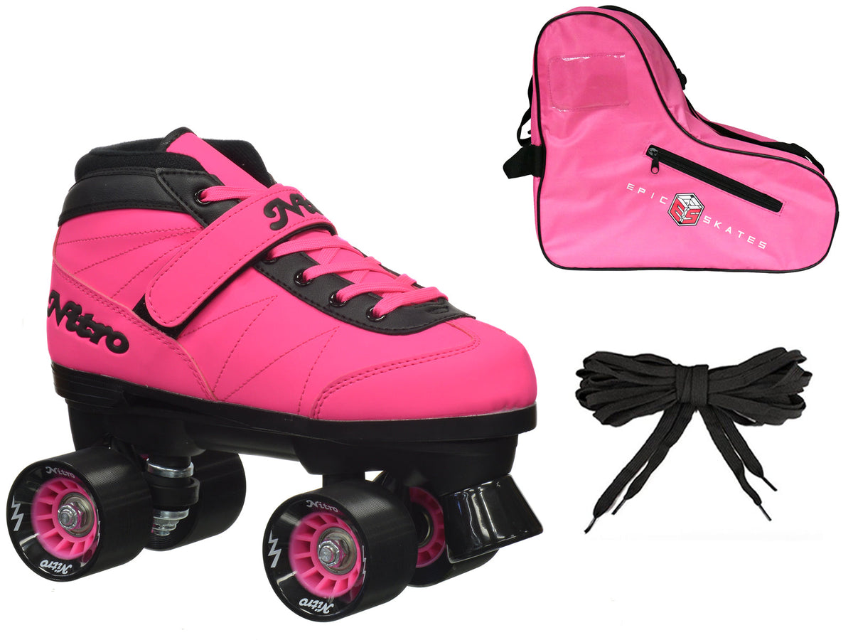 Epic Nitro Turbo Pink Quad Speed Skates Package — LEGACY SKATES